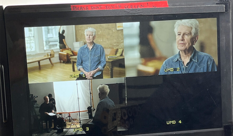 Behind the Scenes, Interviewing Graham Nash! - MichaelHedges.com